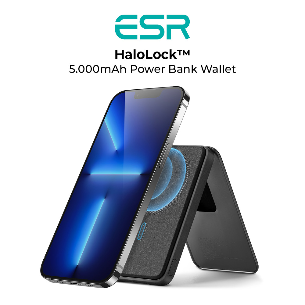 ESR 5000mAh MagSafe Power Bank Wallet | Shopee Singapore
