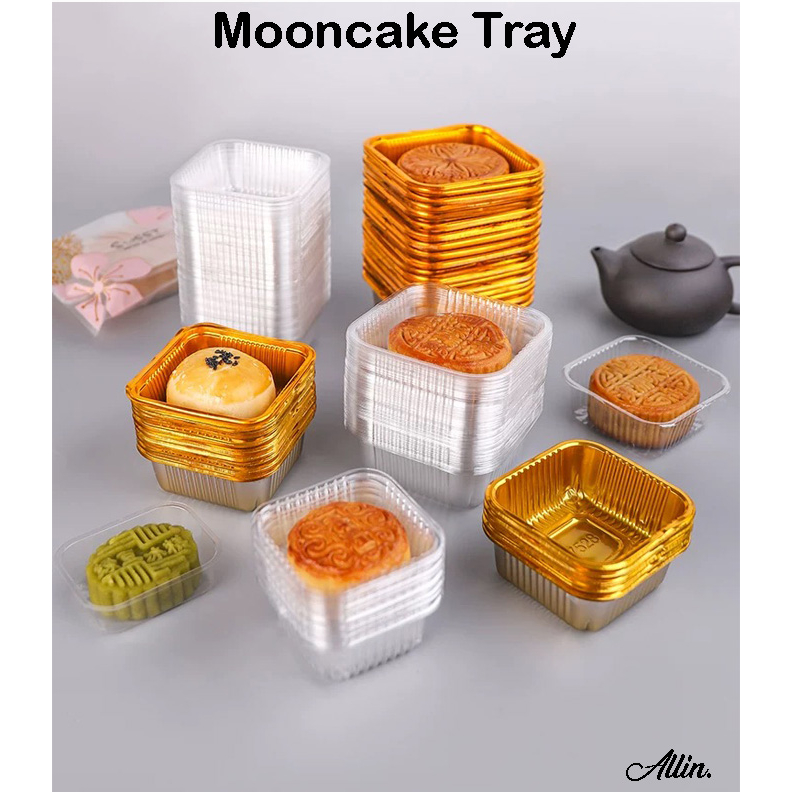 SG 50pcs Mooncake Tray Mooncake Box Mid Autumn 2025 Pastry Tray Pastry ...