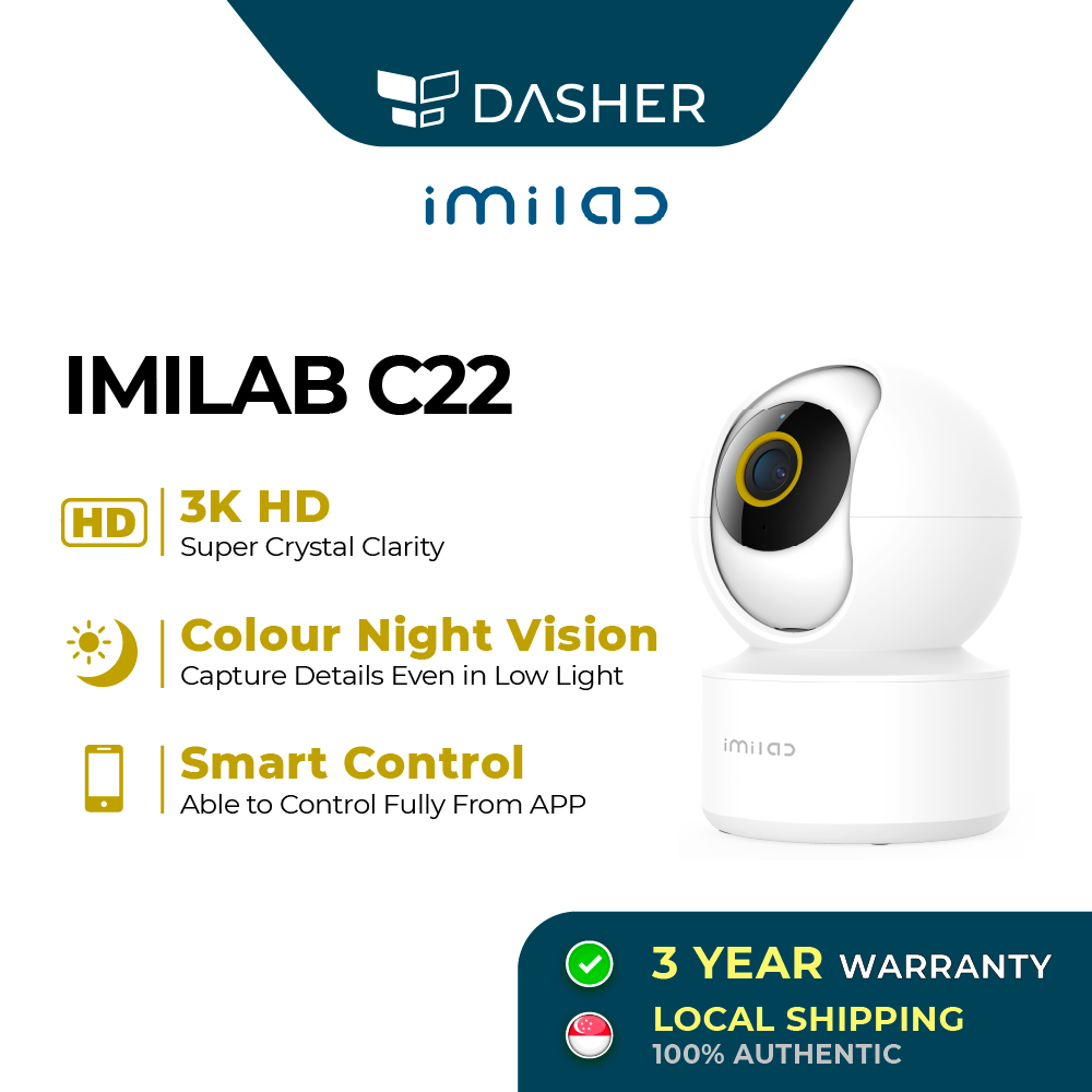 【INSTOCK】 IMILAB C22 Wifi 6 3K 360 CCTV Smart Home Security IP Camera【3 ...