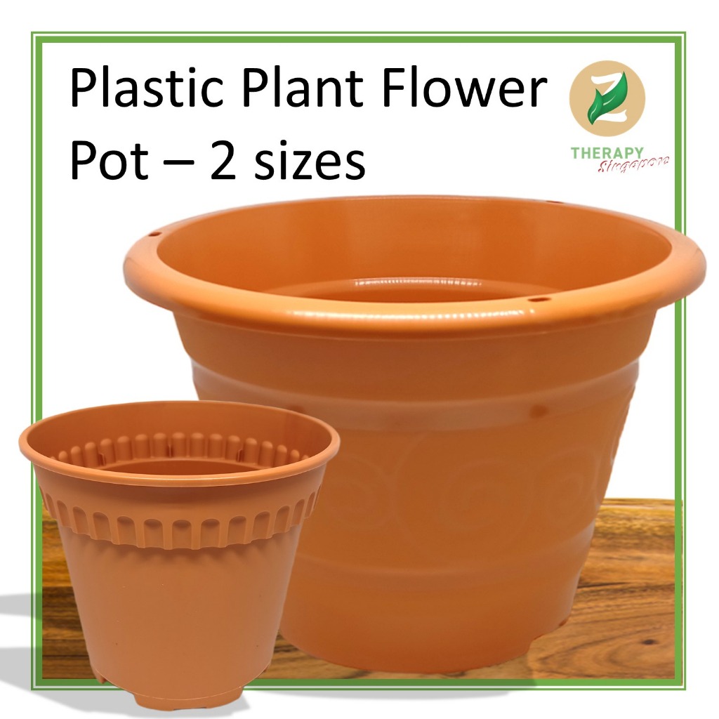 ֍SG֎ [2 SIZES] BABA Plastic Plant Pot Flower Pot (15cm/24.5cm) | Shopee ...