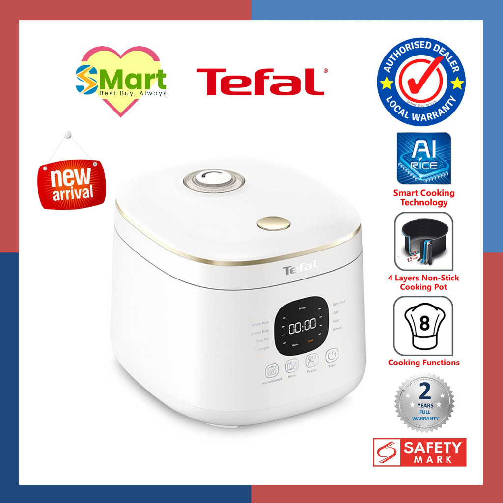 Tefal 0.7L AI Mini Rice Cooker [RK5151] | Shopee Singapore