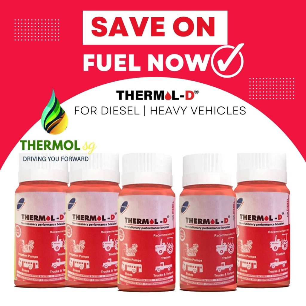 Thermol-D Diesel Catalyst [Pack 25ml x5 Bottles] For Gasoline Diesel ...