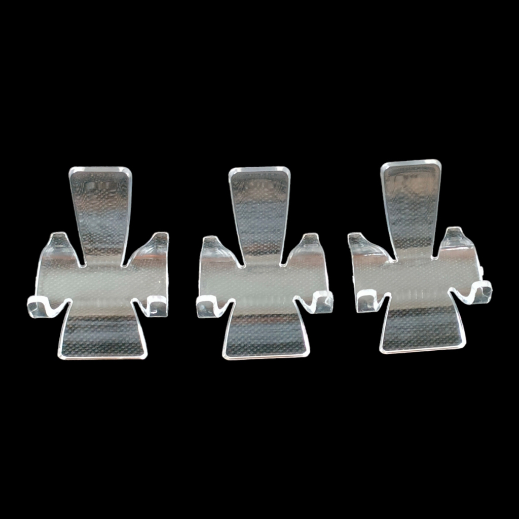 Set of 3 pcs of Large 5cm Amulet Stand for Thai Amulet. Acrylic Display ...