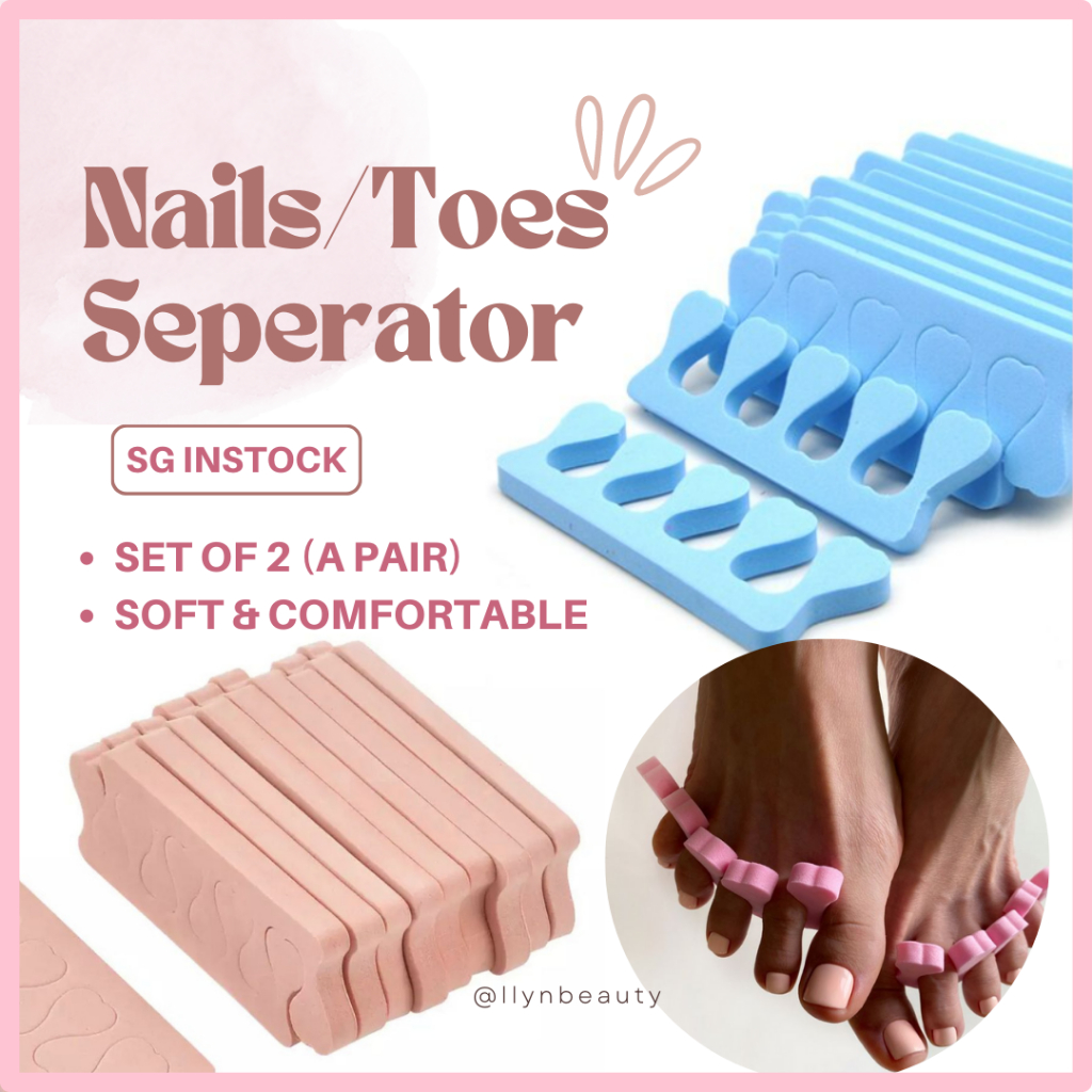 【SG】 Manicure Pedicure Toe Sponge Separator, Nail Art Soft Sponge Toe ...