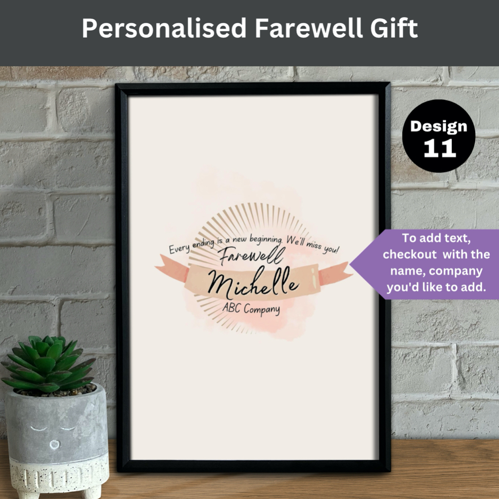 Personalised Farewell Retirement Message Board for your leaving ...