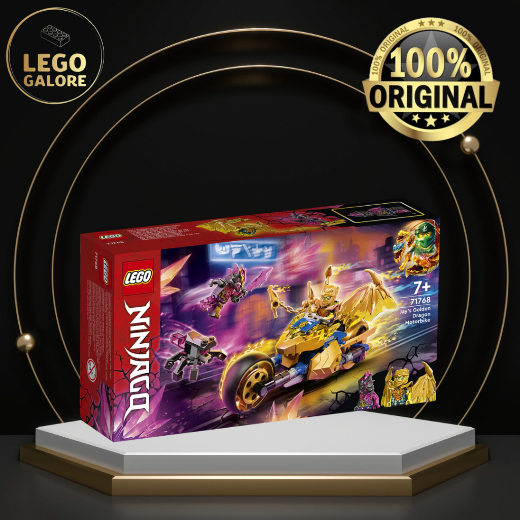 [Lego Galore] LEGO Ninjago 71768 Jay’s Golden Dragon Motorbike | Shopee ...