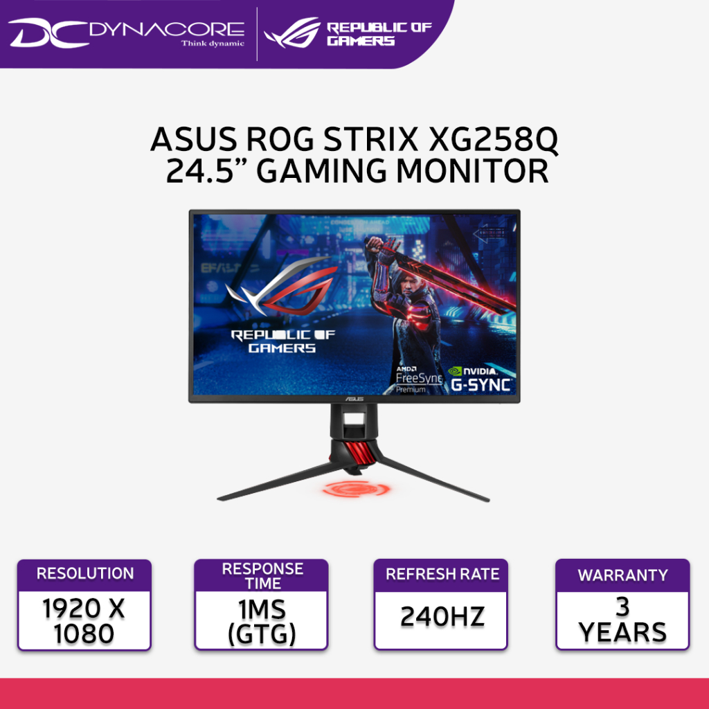 【Same Day Delivery】ASUS ROG Strix XG258Q 24.5” Gaming Monitor Full HD ...