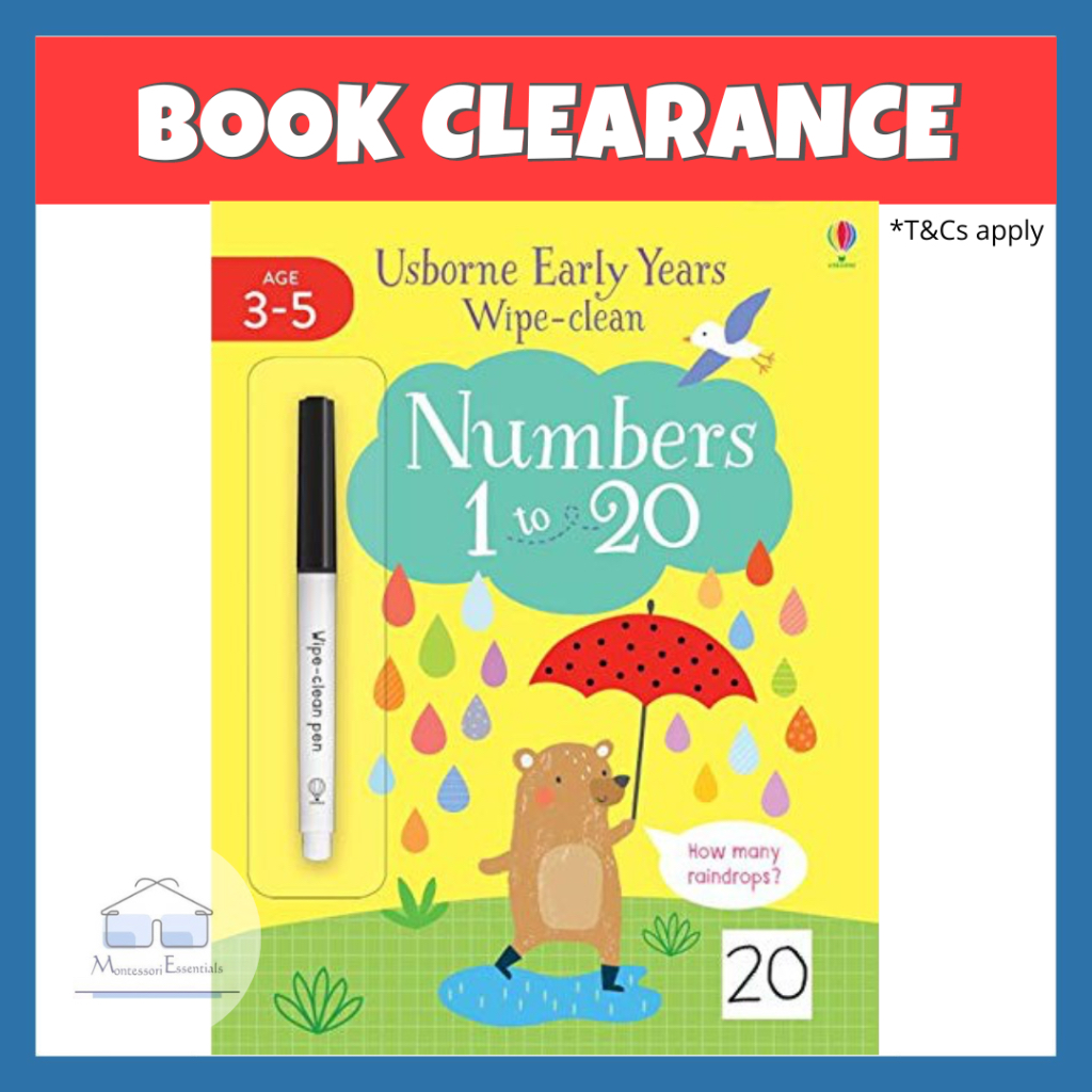 (Numbers 1 to 20) Usborne Wipe Clean Book Children Early Educational ...