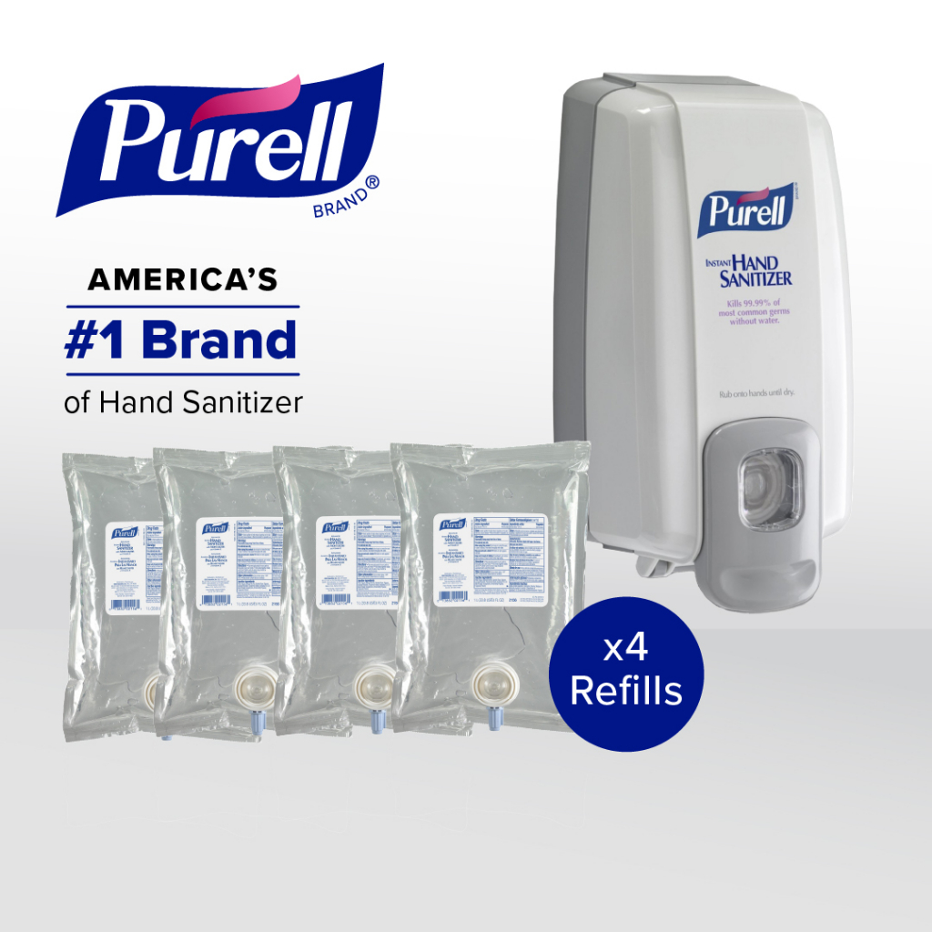 PURELL® NXT™ Bundle (4 x 1000ml PURELL Advanced Instant Hand Sanitizer Refill + 1 x NXT ...