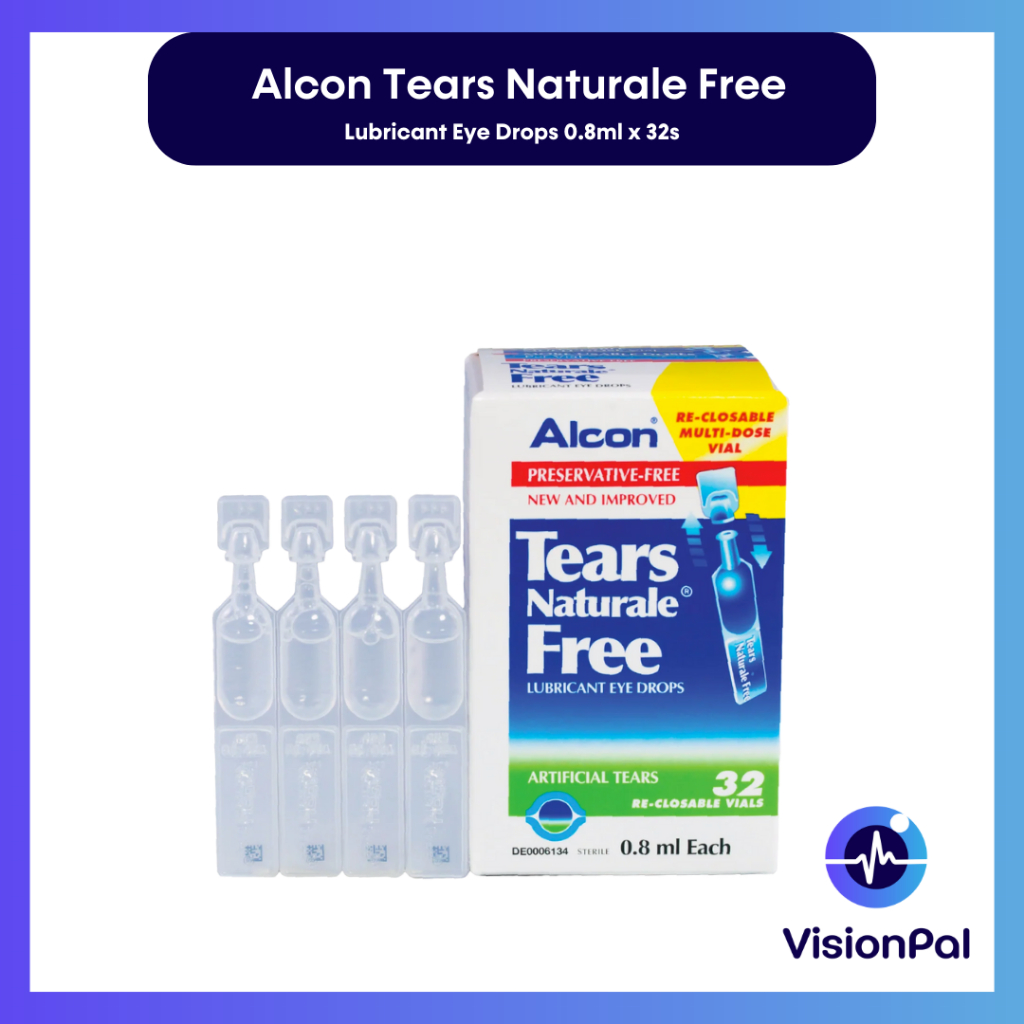 Alcon Tears Naturale Free Lubricant Eye Drops 0.8ml x 32s | Shopee ...