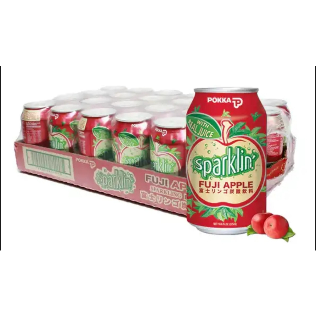 Pokka Fuji Apple Sparkling (24's x 325ml) | Shopee Singapore