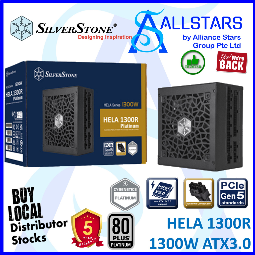 (ALLSTARS : DIY PSU PROMO) Silverstone HELA 1300R 1300W 80+Platinum ...