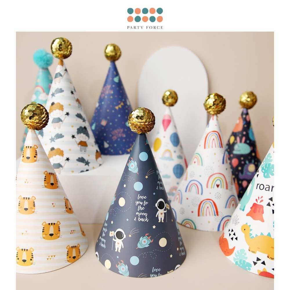 Party Hat Printed Birthday Party Hat for party decoration | Shopee ...