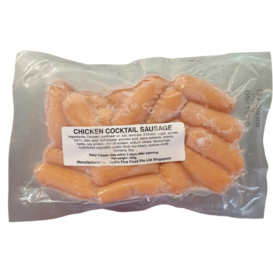 Rudi's Fine Food Chicken Cocktail Sausage Cheese NON Halal | Shopee ...