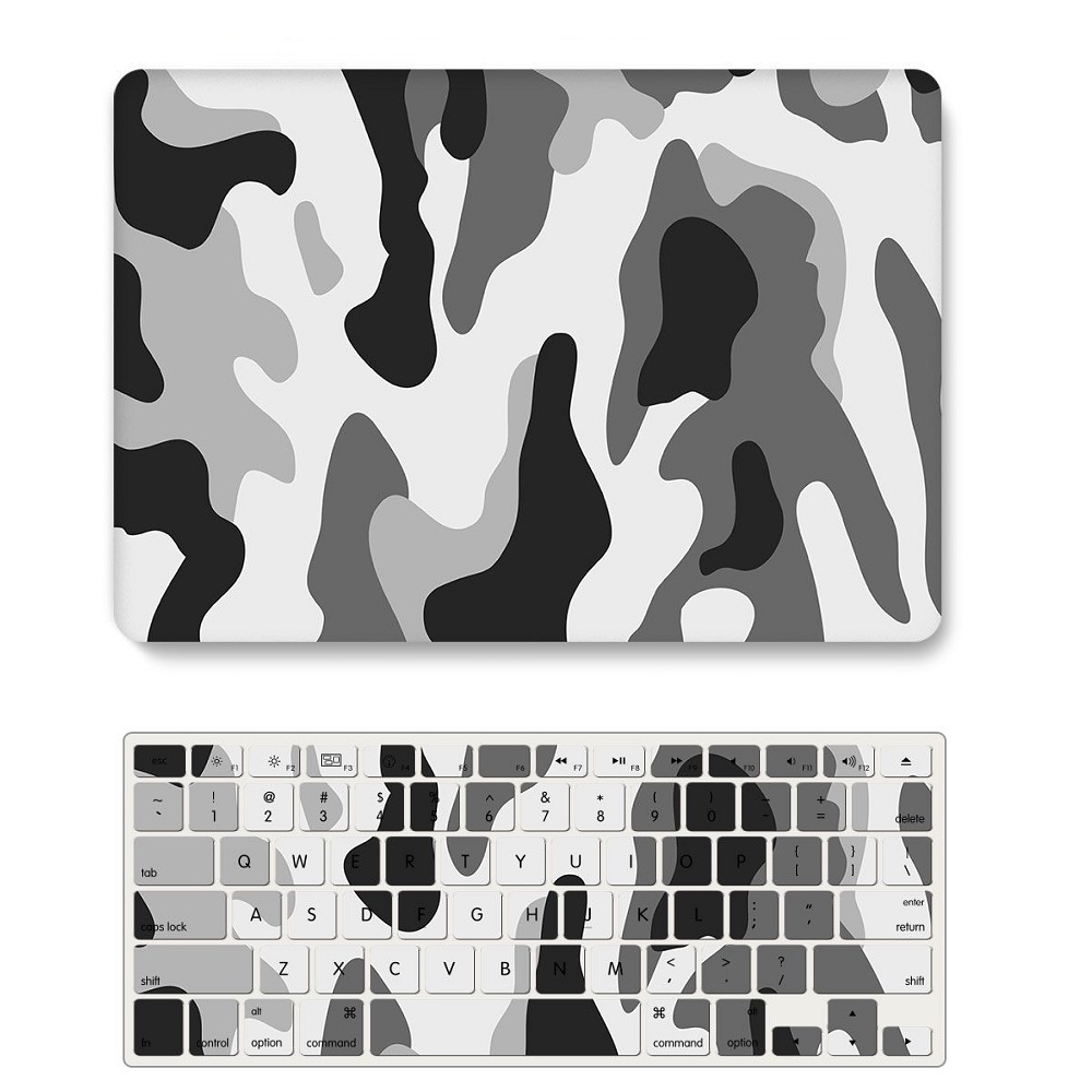Matching Keyboard MacBook New Pro Air 13 14 15 Case Camo Army Camouflage Laptop Cover Casing M1 ...