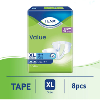 TENA Value Adult Tape Diapers / M10, L8 & XL8 | Shopee Singapore