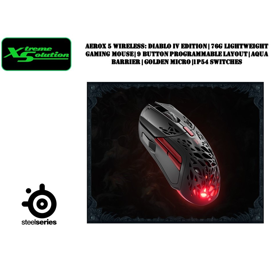 Steelseries Aerox 5 Wireless Mouse Diablo IV Edition | Shopee Singapore