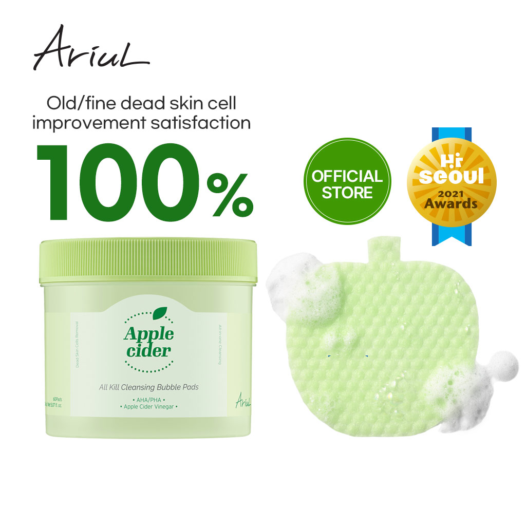 [Ariul Official] Apple Cider All Kill Cleansing Bubble Pads 60pads Rich ...