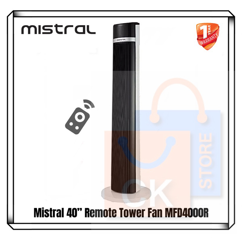 Mistral 40” Remote Tower Fan MFD4000R | MFD4000R (1 Year Warranty ...