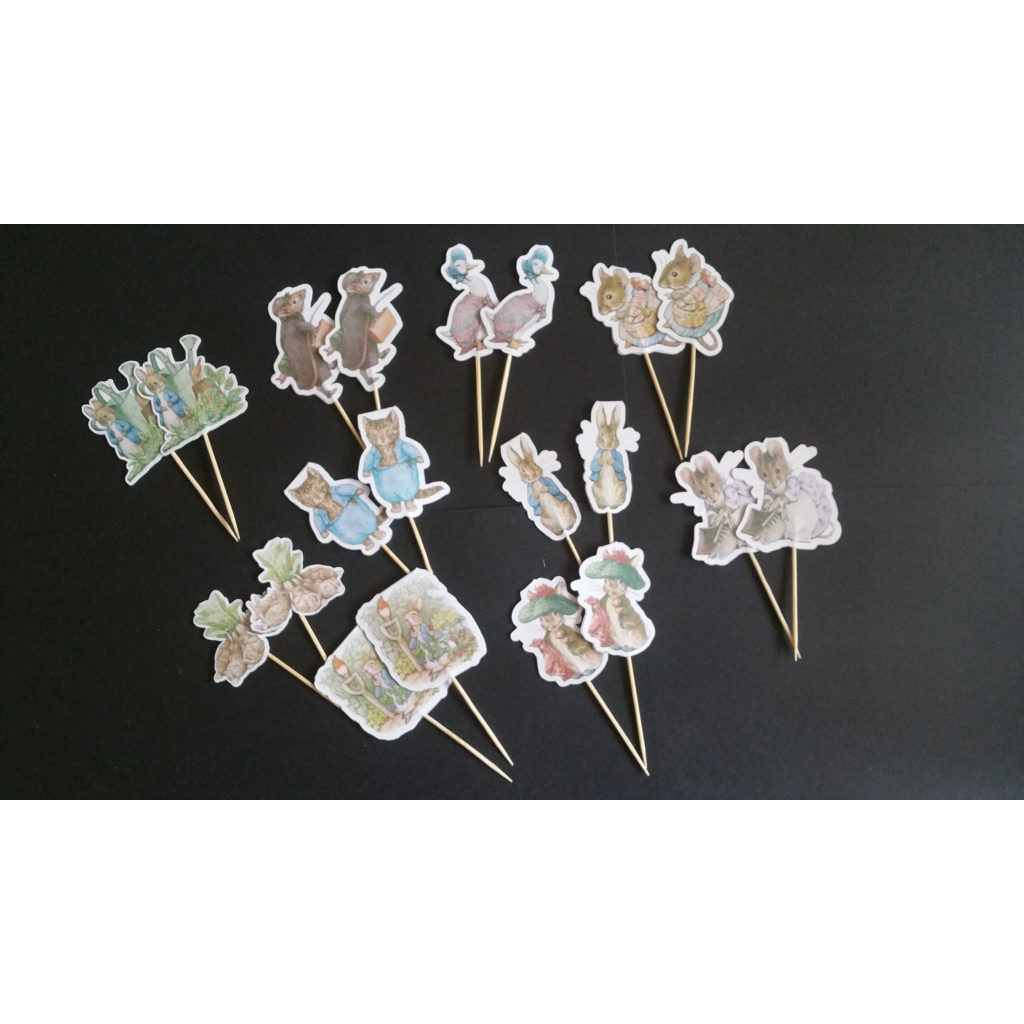 SG Seller Peter Rabbit Cupcake Topper Birthday Topper Cake Kids ...