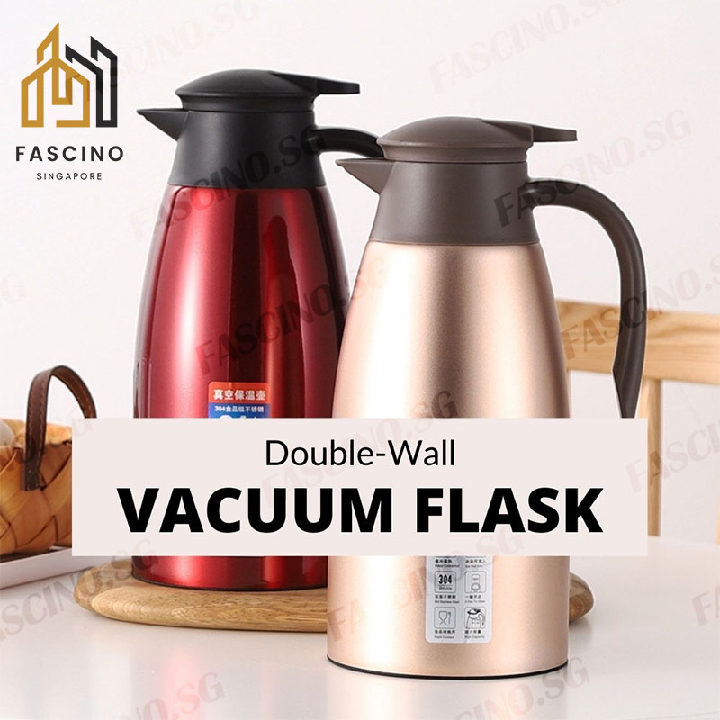 【SG】2L Thermal Jug 304 Stainless Steel Thermos Flask Large Capacity Vacuum Thermal Jugs Double ...