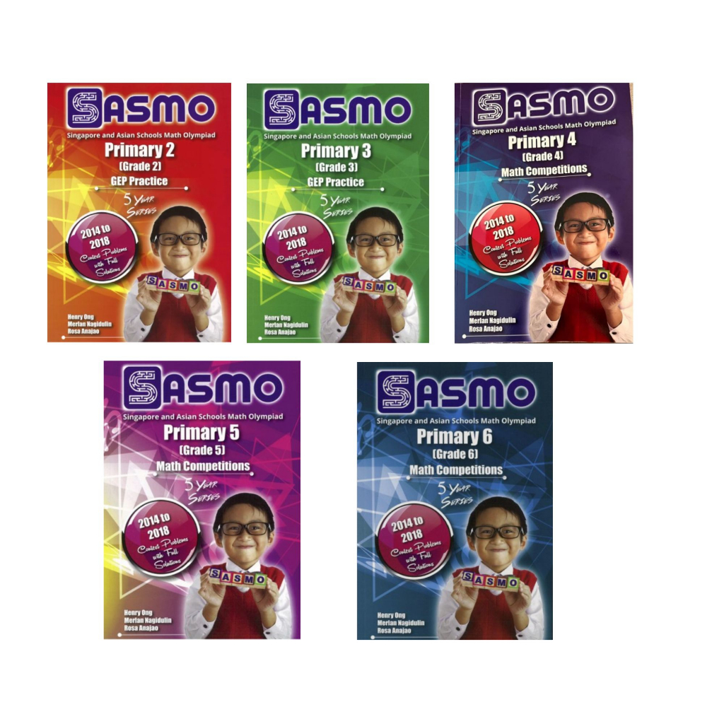 Sasmo Math Competition 5 Years Series (Primary 2 to Primary 6) | Shopee ...
