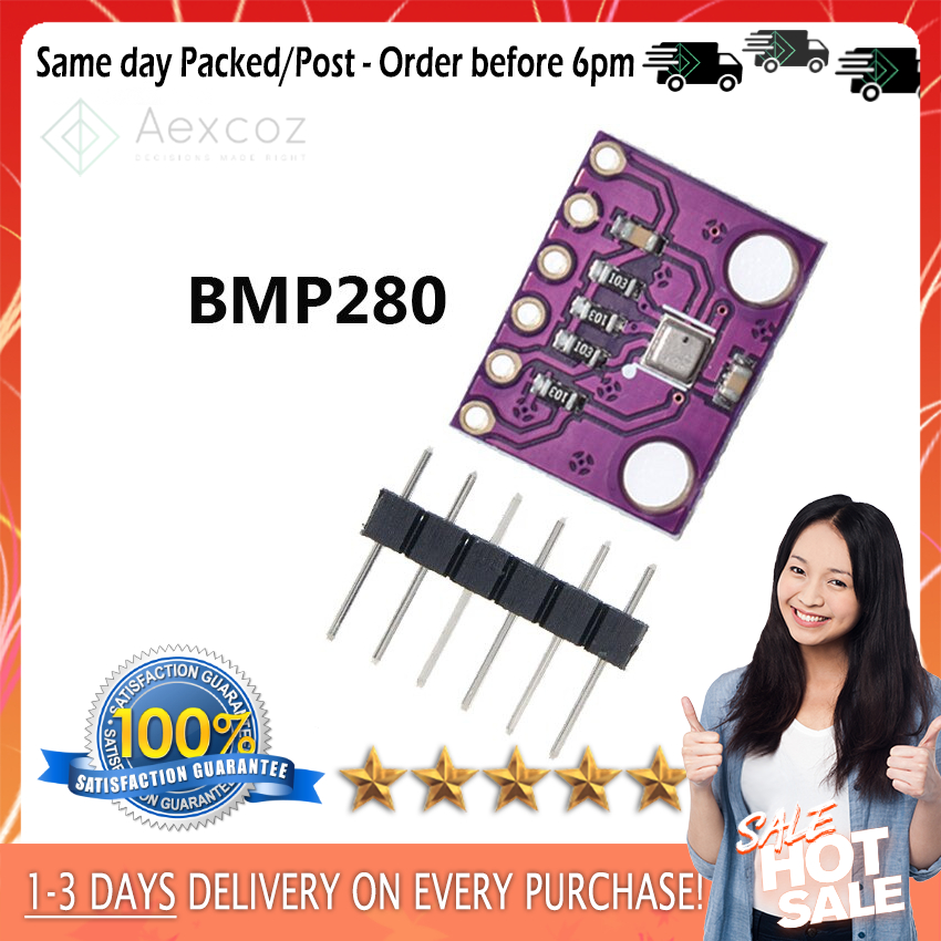 🔥[ready Stock Local Seller]🔥 Gy 68 Bmp280 Digital Barometric Pressure Sensor Module For Arduino