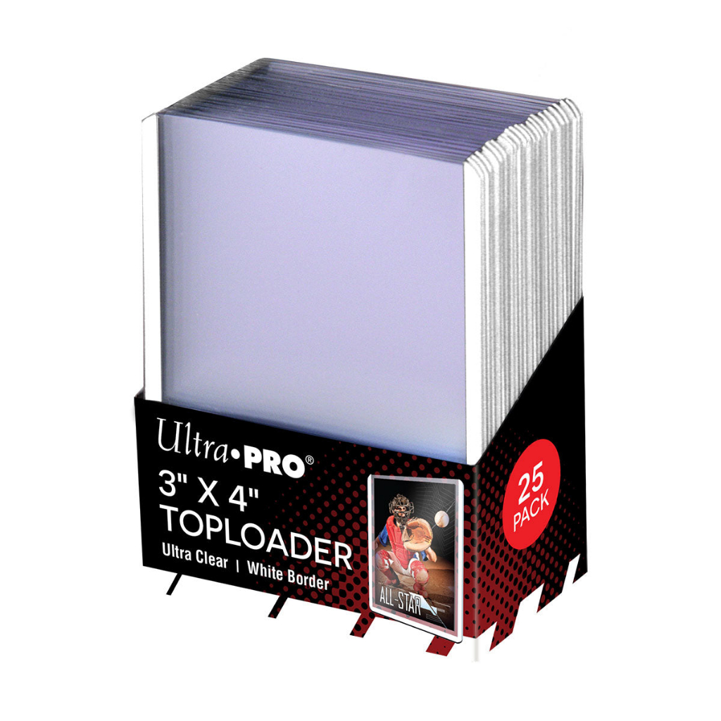 Ultra Pro 3x4 Standard Size Top Loader - White Border (25 Pieces ...