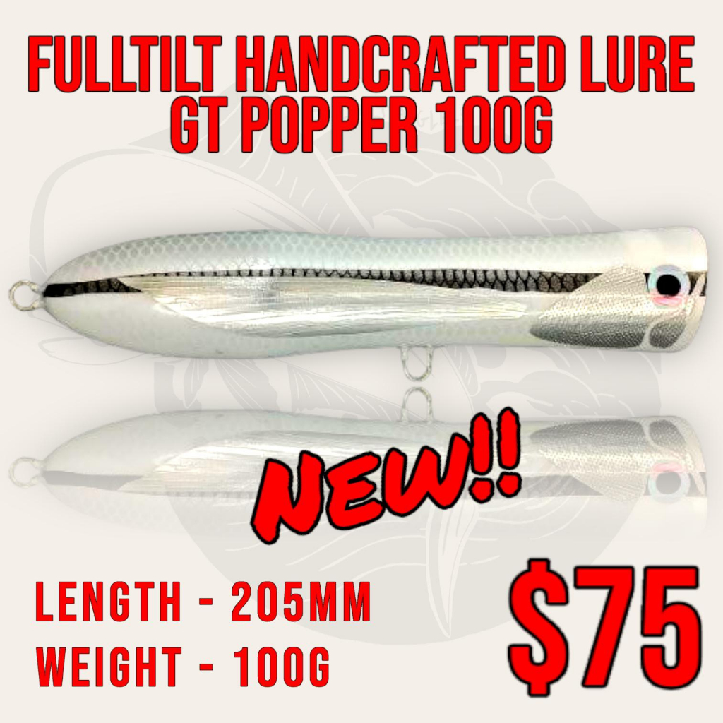 GT Popper Fishing Lure 100g (white) | Shopee Singapore