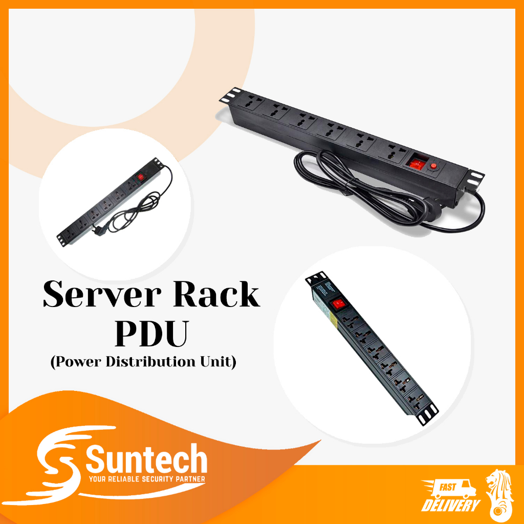 6 way Server Rack PDU (Power Distribution Unit) | Shopee Singapore