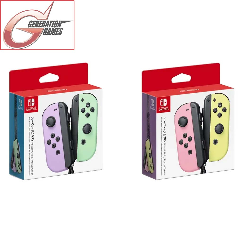Nintendo Switch Joy-Con Controller (Pastel Purple + Pastel Green/Pastel ...