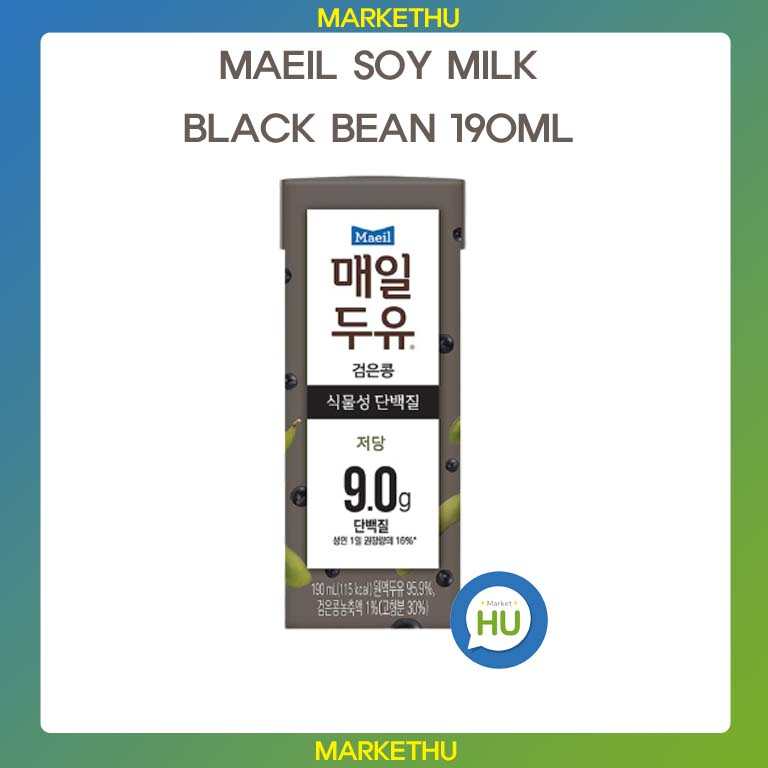 [MAEIL] Soy Milk Protein 190ml 3 Flavors Original, Zero Sugar, Black Bean/Korean Soymilk ...