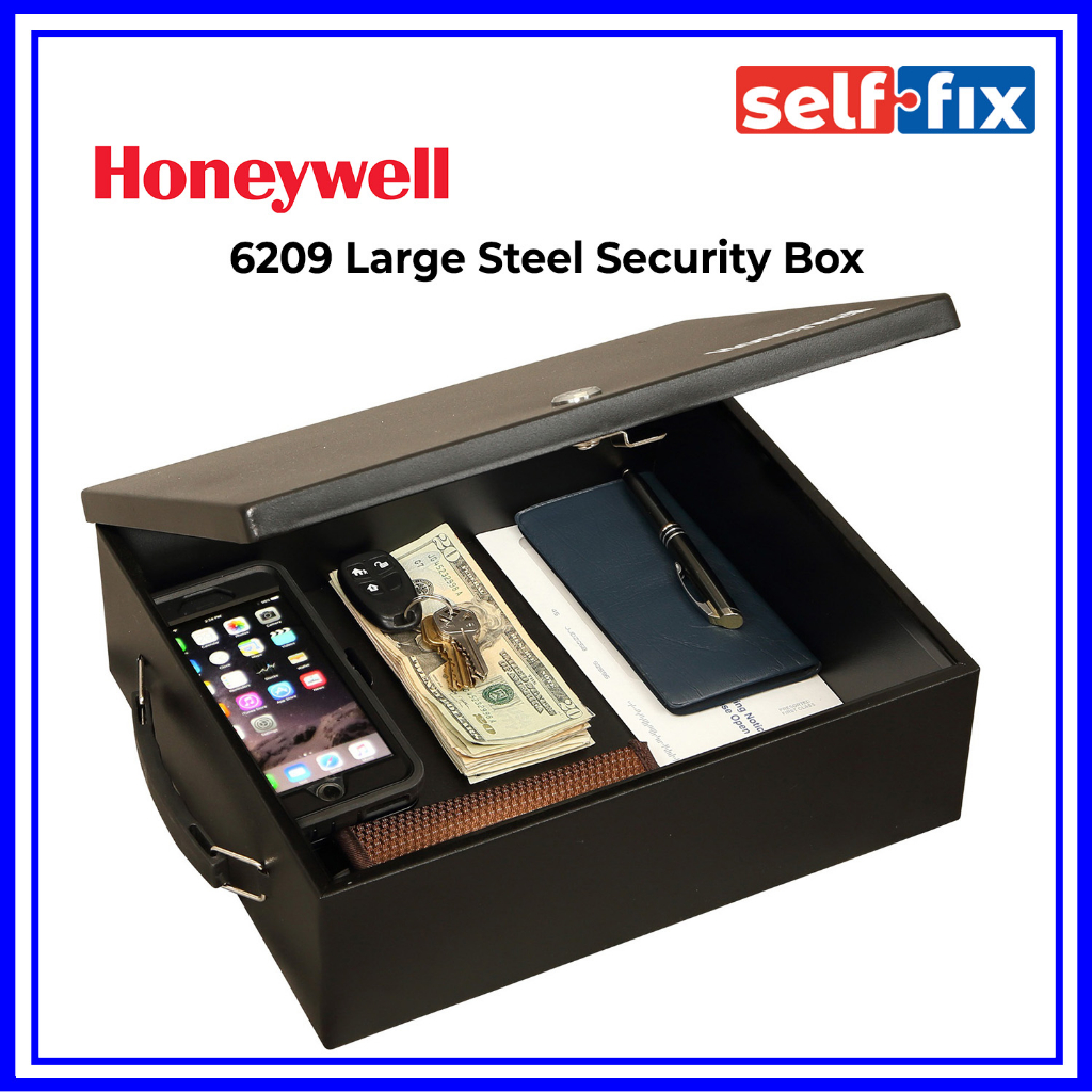 Honeywell Large Steel Security Box - 0.26 Cu Ft. (6209) | Shopee Singapore
