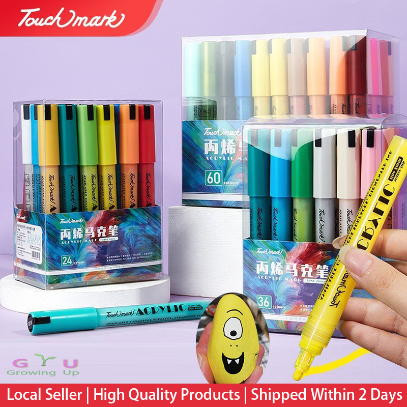 GU[SG Stock] Touch Mark Professional Acrylic Markers Marker Pen Set ...