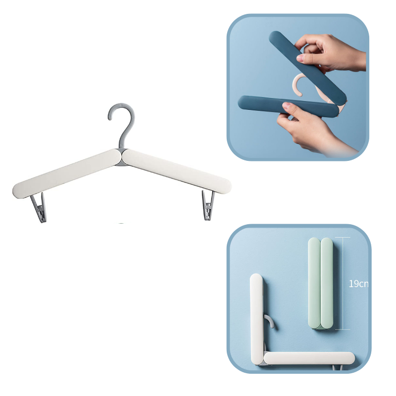 [SG Ready Stock] Foldable Travel Hanger with Clips for Clothes Portable ...