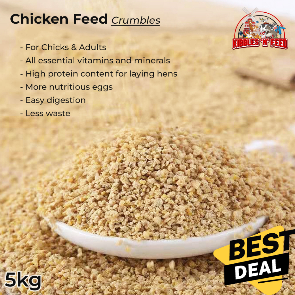 🇸🇬[LOCAL SELLER]🇸🇬 5kg BEST VALUE PREMIUM CHICKEN FEED CRUMBLES 16% ...