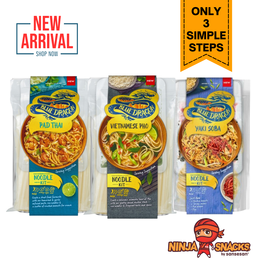 Blue Dragon Noodle Meal Kit | Ready to Cook | 3 Easy Steps (Pad Thai ...