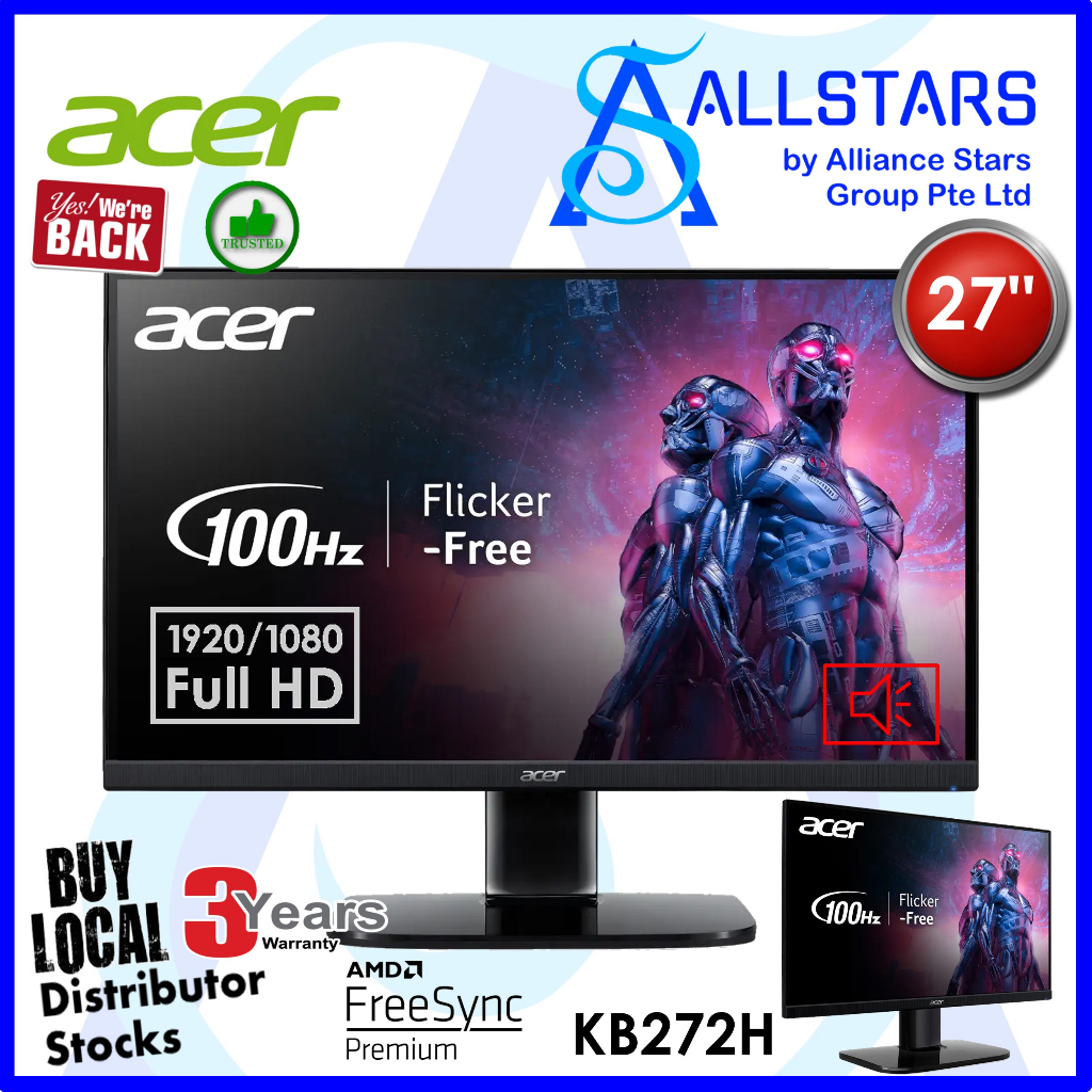 (ALLSTARS : We are Back / Monitor PROMO) Acer KB272H 27 inch Full HD ...