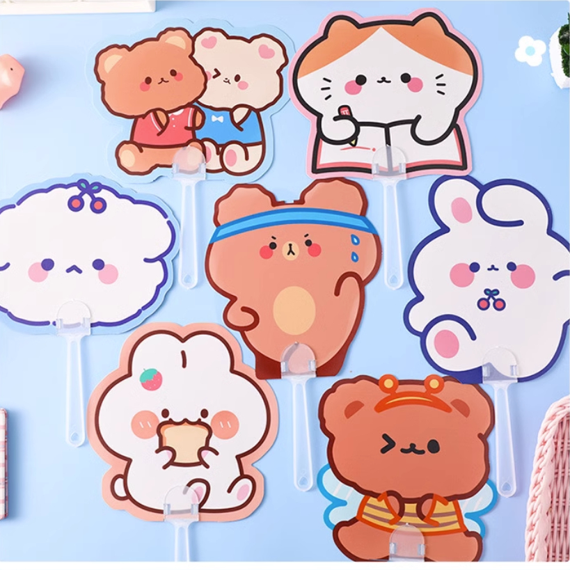 Kid's Manual Cute Handheld Cooling Fans | Shopee Singapore