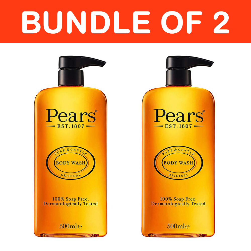 [Bundle of 3, 2, Single] Pear's Body Wash - Pears 100% Soap Free ...