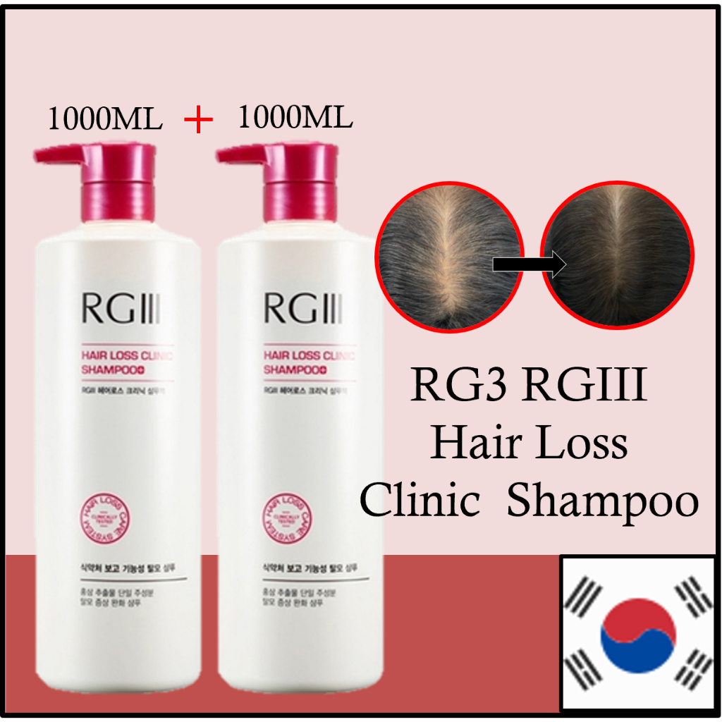 [ SOMANG ] RG3 RGIII Hair Loss Clinic Shampoo ( 520ml + 520ml & 1000ml ...