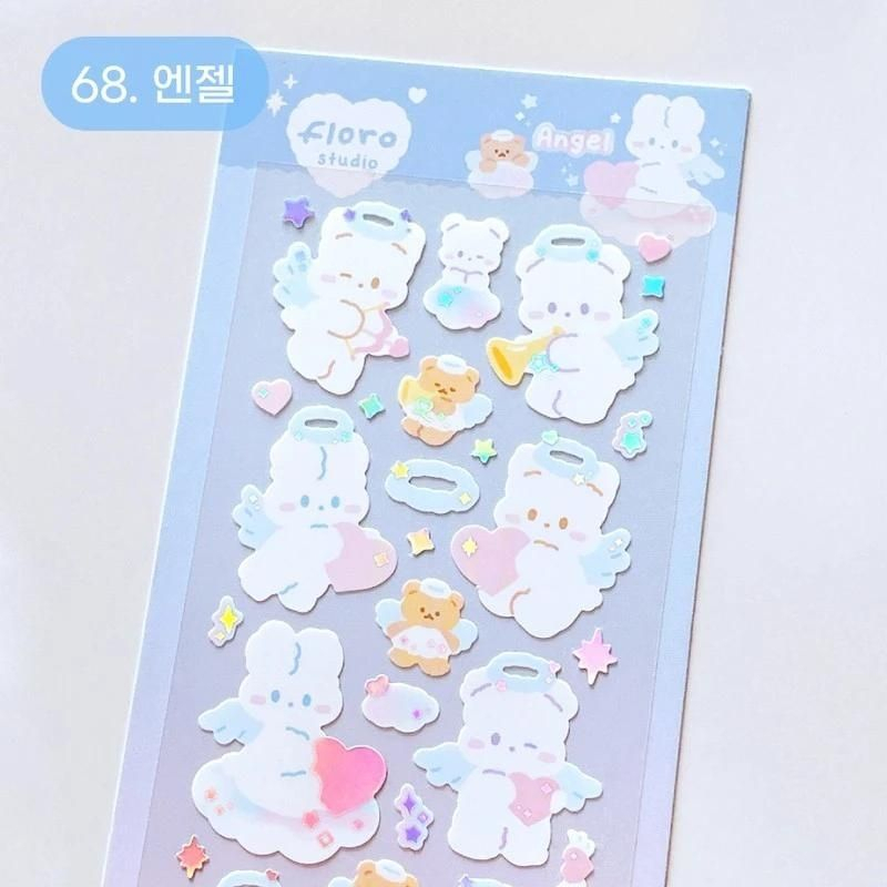 [SG INSTOCK] Floro Studio Angel Korean Sticker Deco Bujo Toploader ...
