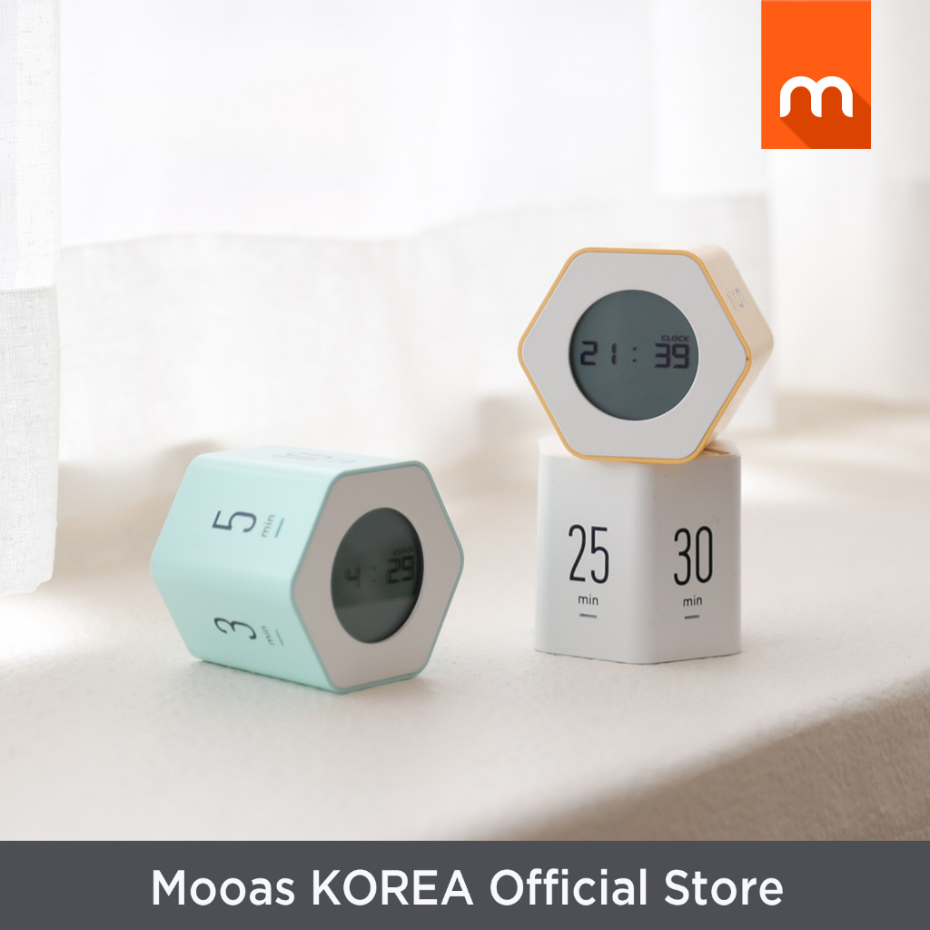 Mooas Multi Hexagon Clock Timer 2nd Gen Digital Clock Timer Backlit
