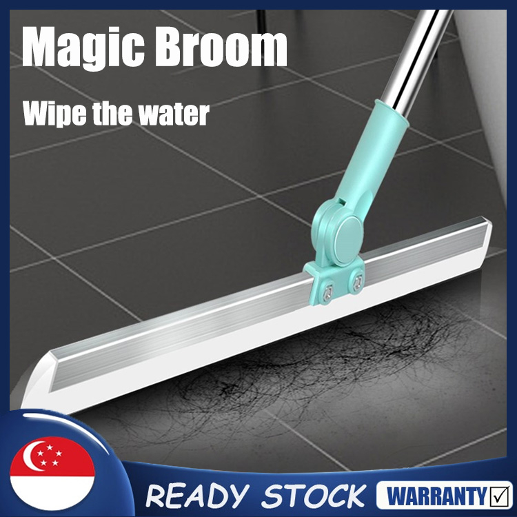 SG🔥[READY STOCK] 52cm Magic Broom Sweeper Silicone Floor Scraper ...