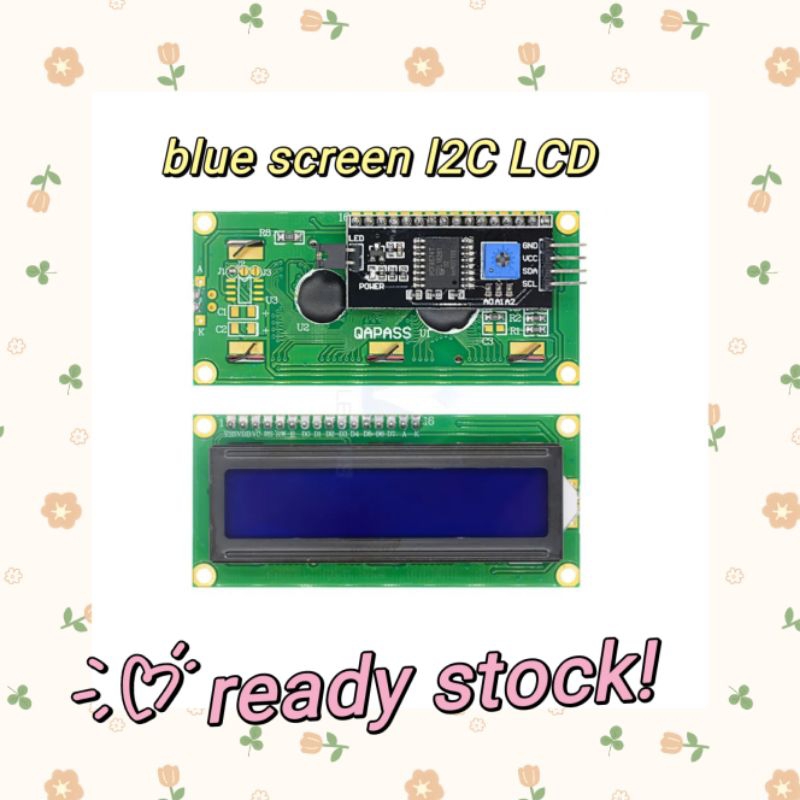 {fast delivery} Blue screen 16x2 LCD with i2c adapter controller ...
