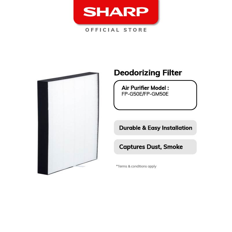SHARP FZ-F50HFE HEPA Filter for Air Purifier Model : FP-G50E/FP-GM50E ...
