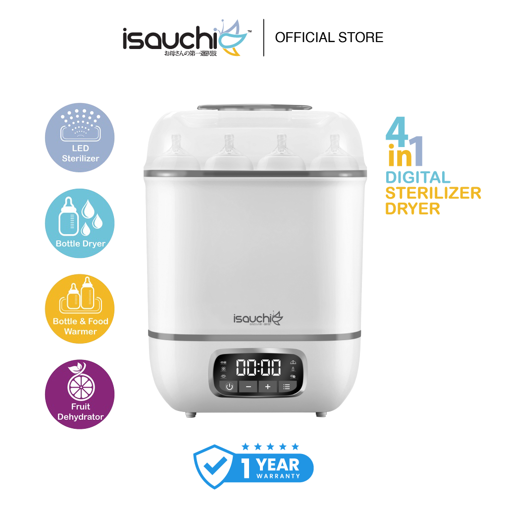 Isa Uchi 4-in-1 Digital Steam Sterilizer & Dryer | 1 Year Warranty ...