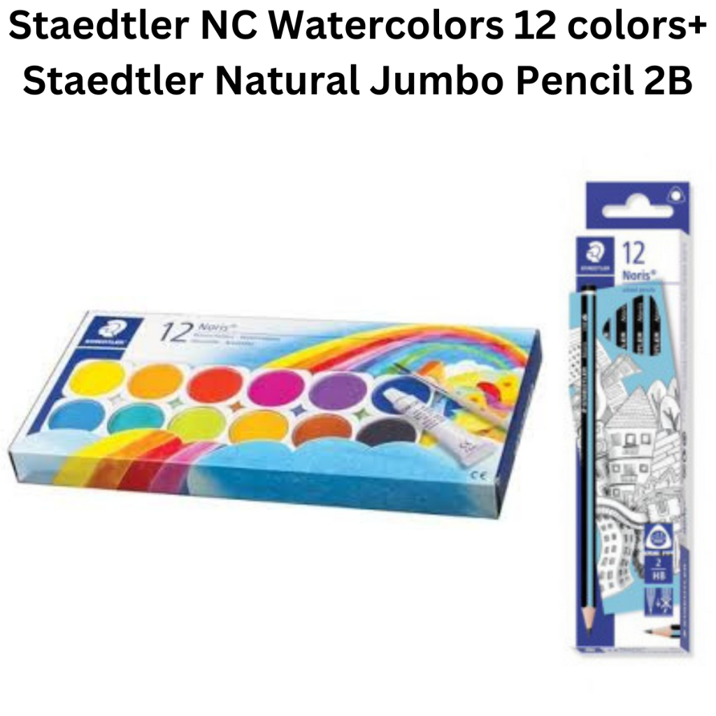 Staedtler NC Watercolors 12 colors + Staedtler Learner's Pencil ...