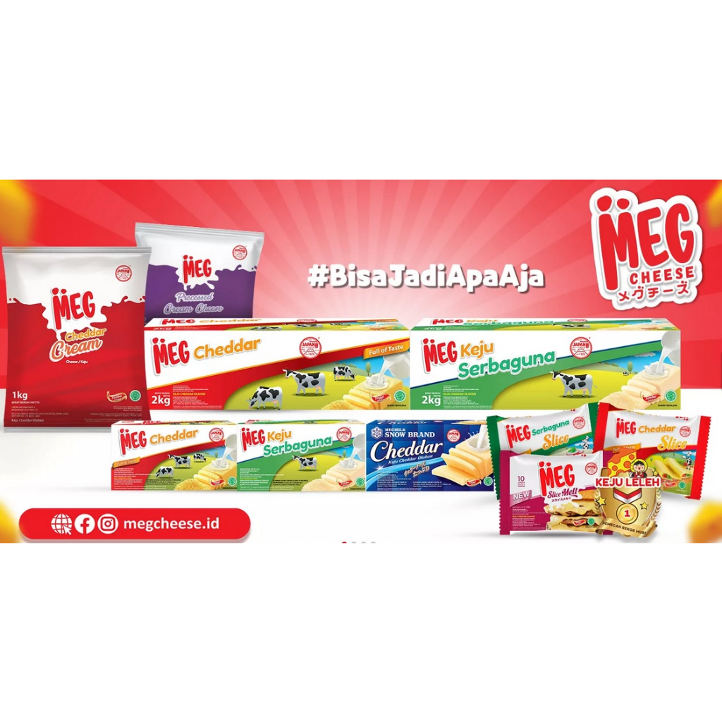 MEG Cheddar Cheese Block / Cream Cheese / Melted Cheese/ Cheese Slices ...