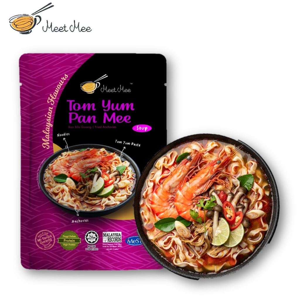 MEET MEE Chili Pan Mee Anchovies / Soup Mum's Pan Mee / Tom Yum Thick ...